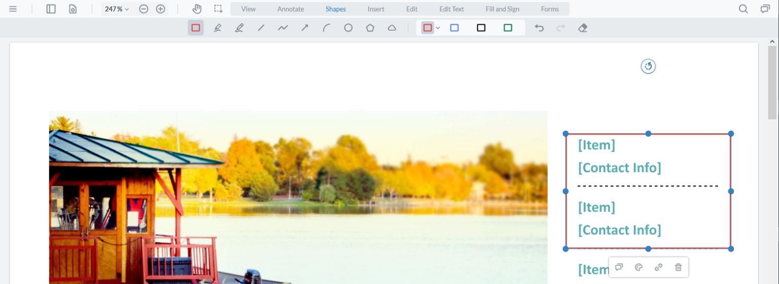 Add Shapes to a PDF | Insert Shapes | PDF Drawing Editor
