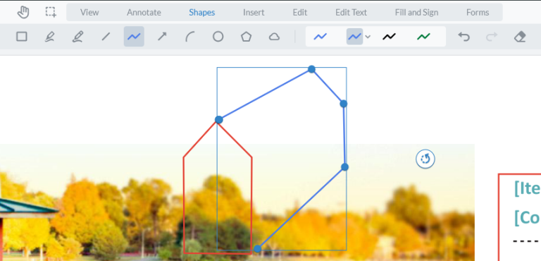 Add Shapes to a PDF | Insert Shapes | PDF Drawing Editor